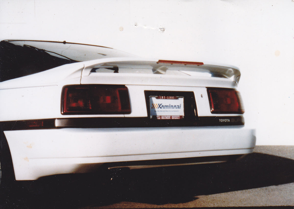 K060752C TOYOTA SUPRA 1986.5-1992 WING 3PC CARBON+LED LAMP | Kaminari ...