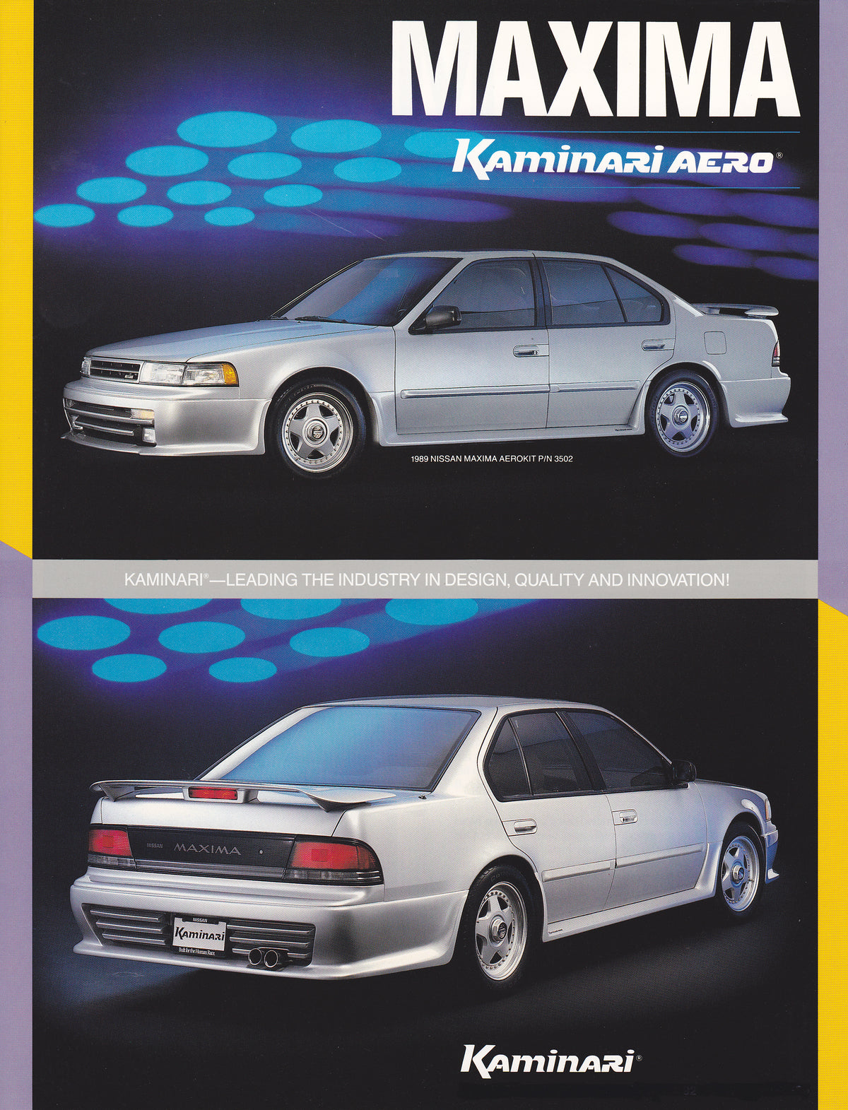 KA30502 NISSAN MAXIMA 1989-1995 4PC BODY KIT FULL BUMPER FASCIAS FRP ...